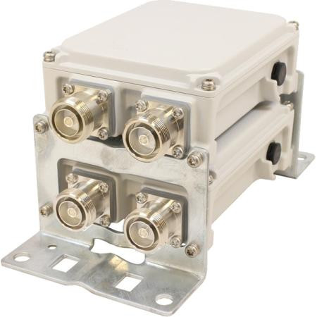 COMMSCOPE Twin Diplexer, 1695-2180/ 2300-2690 MHz, DC bypass all ports, AISG Compatible 1.1-2.0 ...