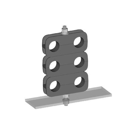 SABRE SITE CABLE BLOCK (2 HOLES), FOR 13MM CABLE (PACK OF 10 ...