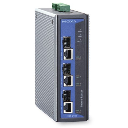 Moxa Americas Inc. Industrial Gigabit Firewall/VPN Secure Router ...