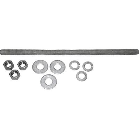 CONCEALFAB 3/8 in threaded rod, 9 in long, Galvanized. - WirelessUnits.com