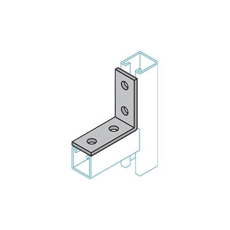 ALL PRO FASTENERS Four hole 90 deg angle zinc plated - WirelessUnits.com