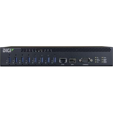 DIGI AnywhereUSB 8 Plus, Remote USB 3.1 Hub with 8 type A USB ...