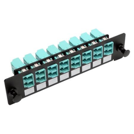 TRIPP LITE High-Density Fiber Adapter Panel (MMF/SMF), 8 LC Duplex ...