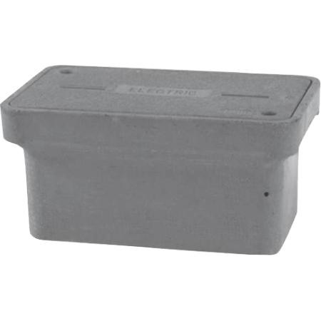 QUAZITE Stackable Concrete Box With Open Bottom; 36 Inch Width x 24 ...