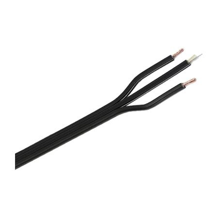 COMMSCOPE Powered Fiber Cable, OM3, 4 Fibers, Indoor/Outdoor, 12AWG ...