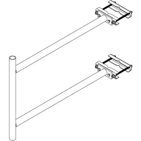 TRYLON 2' Standoff mount kit with 2 3/8" x 3' O.D pipe. Includes medium ...