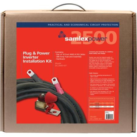 SAMLEX Inverter Installation Kit. For 12V,1700-2500W & 24V,3400-5000W ...