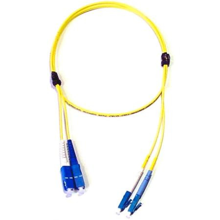 OPTIMUM FIBEROPTICS 3 meter LC-SC Singlemode duplex, riser rated fiber ...