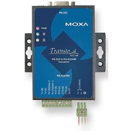 MOXA RS-232 to RS-422/485 industrial wall or DIN-rail mount serial ...