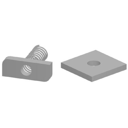 B-LINE BY EATON Channel Spring Nuts. 1/4"-20 thread, 1/4" nut. Zinc ...