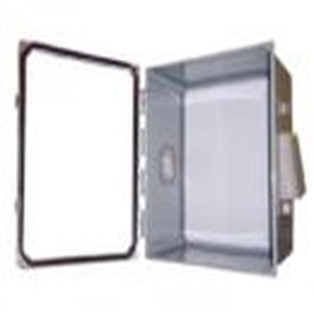 Ventev 18x16x10 NEMA 4X Polycarbonate Enclosure with Clear Door, Latch ...