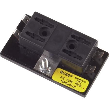 BUSSMAN- 4 position ATC/ATO fuse panel Single power input for wiring to ...