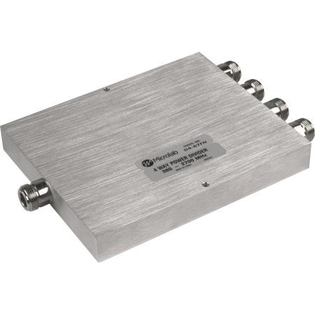 MICROLAB/FXR 380-2700 MHz 4-way power splitter. 6dB split loss through ...