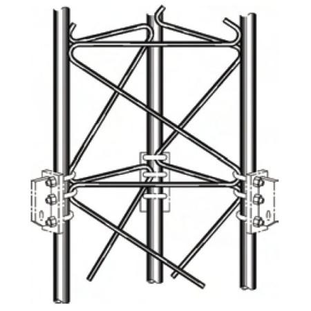 ROHN 65G guy bracket assembly with hardware. Kit includes (3) brackets ...