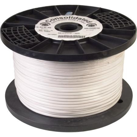 CONSOLIDATED 2cond Zip Cord Wire. 1000' spool. 18 Gauge WHITE ...