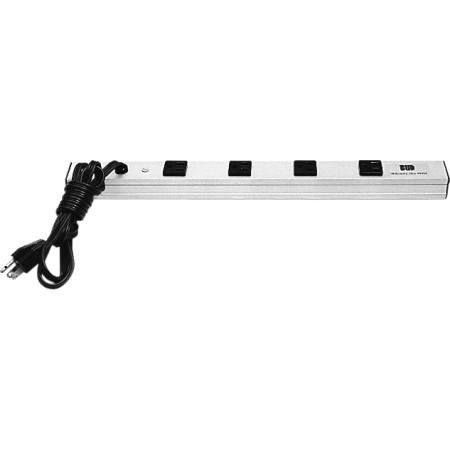 BUD INDUSTRIES 9 outlet power strip. Snaps into adjustable mounting ...