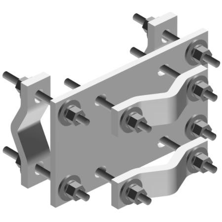 COMMSCOPE Crossover Plate. Joins two 2"-5" OD to 4"-9" OD pipe. Hot ...