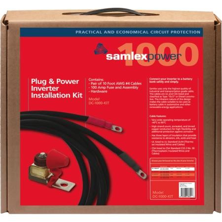SAMLEX Inverter Installation Kit. For 12V,600-1000W & 24V,1200-2000W ...