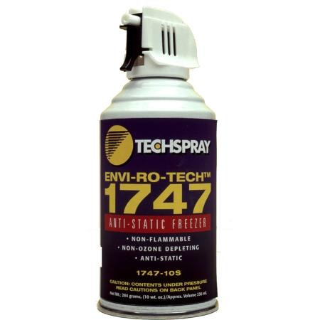 TECHSPRAY Anti-Static Freeze Spray. Rapidly evaporating liquid that ...