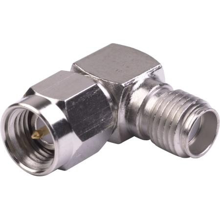 RF INDUSTRIES Interseries Adapter. SMA female to SMA male right angle ...