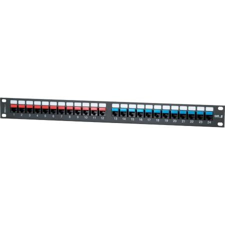 SIGNAMAX 24 Port Category 5e High Density Feed-Thru Panel. 1U Rack ...