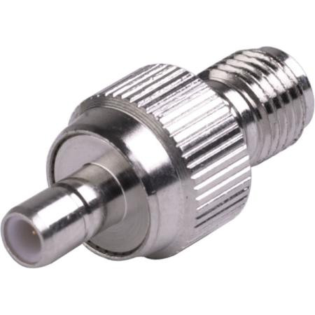 RF INDUSTRIES SMA female to SMB Jack straight adapter. Nickle plated ...