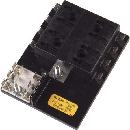 BUSSMAN- 8 position ATC/ATO fuse panel Single power input for wiring to ...