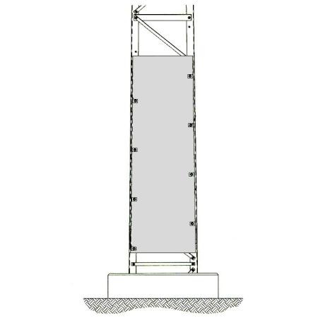 TRYLON anti-climb sheets for the STG guyed towers. Set of three ...