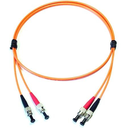 OPTIMUM FIBEROPTICS OFNR Multimode ST-ST Duplex jumper. 5 Meters. Fiber ...