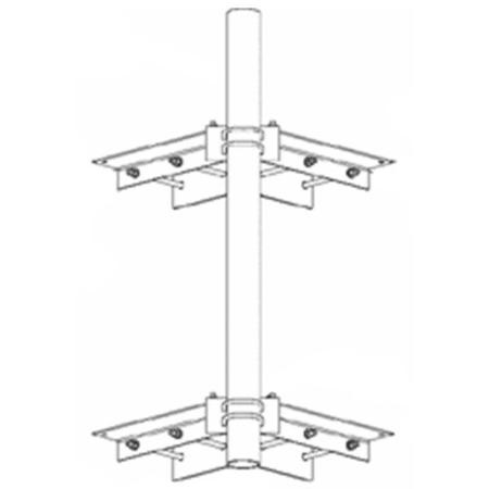 COMMSCOPE Corner Wall Mount Hardware Kit for 2-3/8" OD pipe. Pipe mount ...
