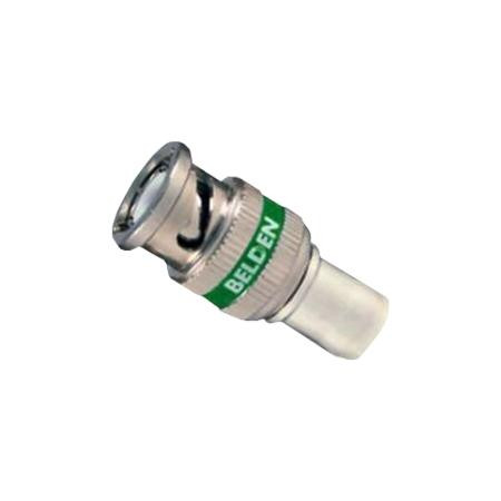 BELDEN 1-Piece RG6 Plenum Size 2 BNC HD Compression Connector ...
