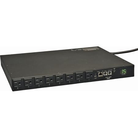 TRIPP LITE Single-Phase Switched PDU, 15A 120V, 1U horizontal rackmount ...