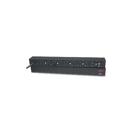 APC Basic Rack PDU, 1U, Input 100V/120V, NEMA 5-15P inputs, 12' cord ...