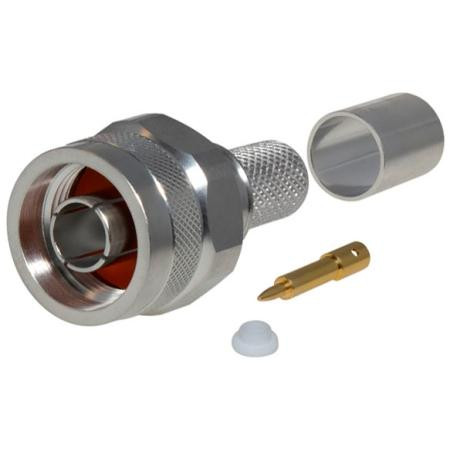 RF INDUSTRIES N Male connector for LMR400, CNT-400, 8214, 9913. White ...