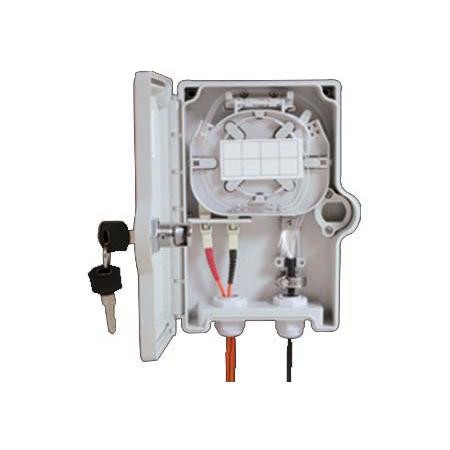 Optimum FIberoptics Wall Mount, 6 Panel Outdoor weatherproof wall box ...