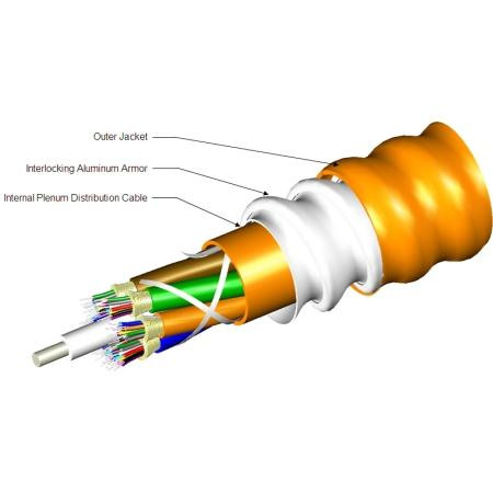 COMMSCOPE Plenum, Armored 6 Fiber TeraSPEED 8.3/125um Single-mode ...