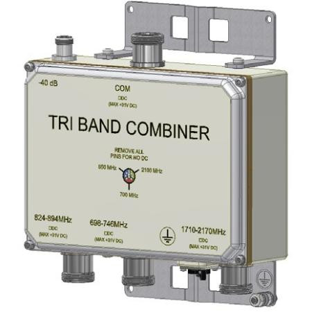 KAELUS 700MHz/850MHz/PCS-AWS triplexer, with sniffer port DC/AISG field ...