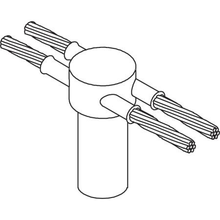 HARGER "One Shot" mold for connection of 5/8" ground rod to (4) #1 or ...