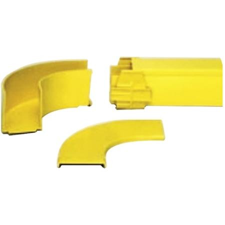TE CONNECTIVITY 2" x 2" Yellow FiberGuide 90 degree horizontal elbow ...