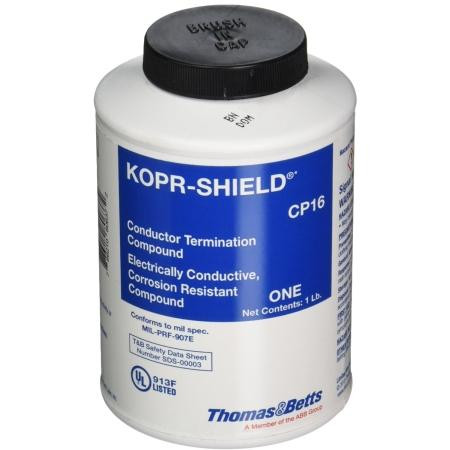 THOMAS AND BETTS Kopr-Shield Joint Compound, 16 Ounce Container with ...