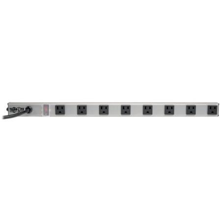15' 8 R/A Outlet Vert Power Strip, 120V 15A, 5-15P - WirelessUnits.com