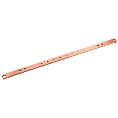 CHATSWORTH 19" x 3/4" x 3/16" Horizontal copper rack-mount ground bar ...