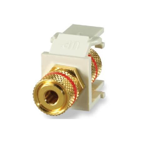 SIGNAMAX Red 3-Way Binding Post Keystone Connector Module, White ...