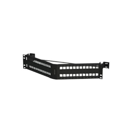 BELDEN KeyConnect Angled Patch Panel, 48-port, 2U, black (empty ...