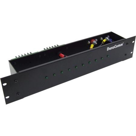 DURACOMM Power distribution panel with LEDs. 10 positions. 75A per ...