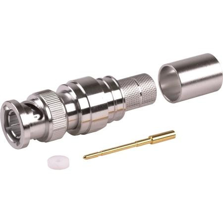 TIMES BNC male connector for LMR-400-75 coaxial cable. Solder center ...