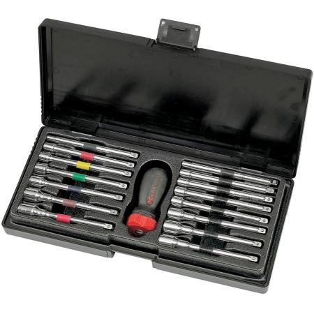 GEARWRENCH 16 pc Ratcheting Nut Driver Set 5-12mm Nut driver Shaft, 3/ ...