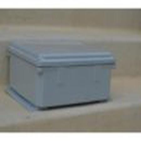 12x10x4 Enclosure with a solid, screw Lid, Back Panel, Mounting Flanges ...