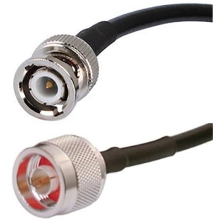 WIRELESS SOLUTIONS 2' RG400 Jumper with an N Male connector on one end ...