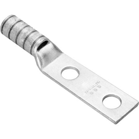 BURNDY two-hole compression ground lug. Terminates #2 WELD & #2 AWG ...